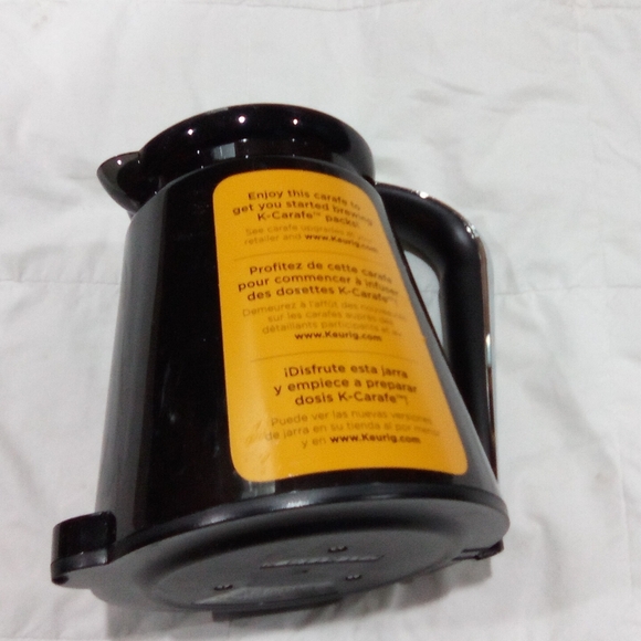 Keurig | Kitchen | Keurig Black Coffee Carafe With Yellow Label Karafe ...